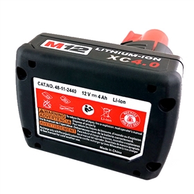 Compatible Lithium-Ion Battery for Milwaukee 48-11-2402 M12 4A XC ...
