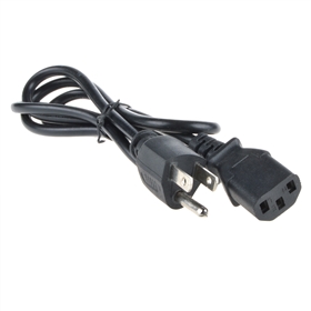 Trapezoid Computer Power Cord 3-Prong AC Power Supply Cable Adapter