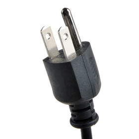 Trapezoid Computer Power Cord 3-Prong AC Power Supply Cable Adapter