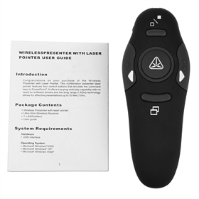 RF 2.4GHz Wireless Presenter USB Remote Control Presentation Mouse ...